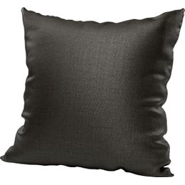 Kissenhülle HOMING "St. Tropez" Gr. 1, grau (anthrazit), B:40cm L:40cm, Polyester, Polyester, Kissenbezüge, Pflegeleicht