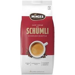 Minges CAFFÈ CREMÉ Schümli Kaffeebohnen, Arabica- und Robustabohnen mild, 1,0 kg