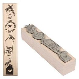 Rayher Motivstempel Merry Xmas 2,0x10,0 cm