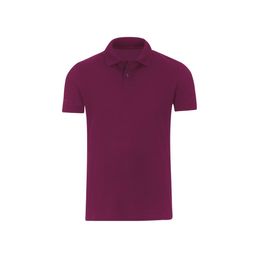 Poloshirt TRIGEMA "TRIGEMA Poloshirt aus elast. Piqué", Damen, Gr. L, rot (sangria), 94% Baumwolle, 6% Elastan, Basic, Shirts