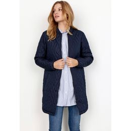 Steppjacke soyaconcept "SC-FENYA 10", Damen, Gr. M, blau (6910 navy), Web, Obermaterial: 100% Polyester, unifarben, ca. Mitte Oberschenkel, Jacken