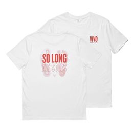 Vivobarefoot So Long Airsoles T-Shirt Bekleidung Unisex weiß