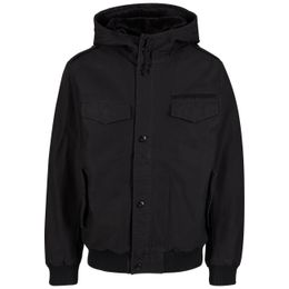 Winterjacke Brandit "Brandit Brandit Men BW Jacket Jacob", Herren, Gr. L, schwarz, 100% Baumwolle, unifarben, normal, ohne Ausschnitt, Jacken