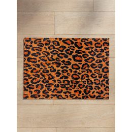 Fußmatte akzente Gr. 1, braun (braun, schwarz), B:40cm H:7mm L:60cm, Kunstfaser, Polyamid, Teppiche