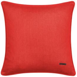 Dekokissen Esprit "Neo" Gr. 2, rot (rostrot, unifarben), B:45cm L:45cm, Baumwolle, Dekokissen_Sitzkissen_Kissenhüllen, mit Stehsaum, Kissenhülle ohne Füllung, 1 Stück