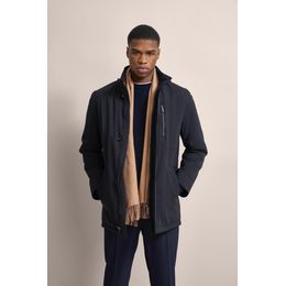 Kurzjacke Bugatti, Herren, Gr. 26, blau (marine), 100% Polyester, unifarben, regular fit, normaler Saum, Jacken, für das ganze Jahr