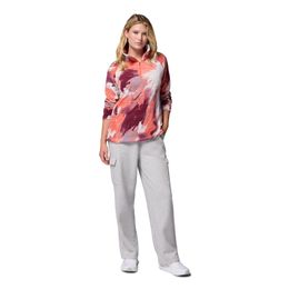 Fleecepullover Columbia "GLACIAL IV PRINT 1/2 ZIP", Damen, Gr. M, zing snowflight, Fleece, Obermaterial: 100% Polyester, hoch geschlossener Ausschnitt, Raglanärmel eingefasste Kante, Sweatshirts