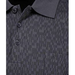 Poloshirt Ragman, Herren, Gr. L, schwarz, Baumwollmischung, regular fit, ohne Ausschnitt, Shirts
