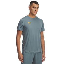 Trainingsshirt Under Armour "UA M'S CH. TRAIN SS", Herren, Gr. M, orange (jasper blau,, squad orange), Obermaterial: 100% Polyester, normal, Rundhals, Shirts