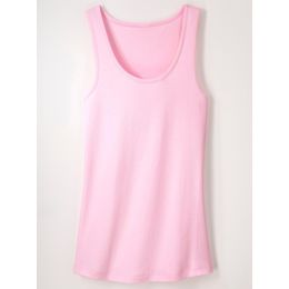 wäschepur Achselhemd WÄSCHEPUR, Damen, Gr. 44/46, bunt (rosé, bleu, mint), 100% Baumwolle, Unterhemden