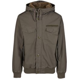 Winterjacke Brandit "Brandit Brandit Men BW Jacket Jacob", Herren, Gr. L, grün (olive), 100% Baumwolle, unifarben, normal, ohne Ausschnitt, Jacken