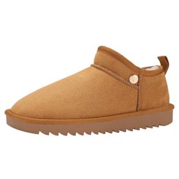 Schlupfboots Kangaroos "K-UW MELBO", Damen, Gr. 36, braun (tan), Textil, Schuhe, Winterboots, Snowboots, Winterschuhe, gefüttert