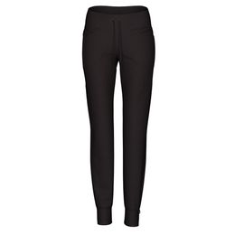 Sweathose TRIGEMA "TRIGEMA Jogginghose in leichter Sweat-Qualität", Damen, Gr. L, US-Größen, schwarz, 50% Baumwolle, 50% Polyester, Sportlich, Hosen
