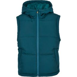 Jerseyweste Urban Classics "Urban Classics Damen Ladies Recycled Twill Puffer Vest", Damen, Gr. L, grün (jasper), 100% Polyester, Westen