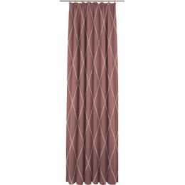 Vorhang Adam "Casket Valdelana Light" Gr. 1, rot (cherryrot), B:145cm H:145cm, Jacquard, Baumwolle (Bio-Baumwolle), Gardinen, aus 100% Bio-Baumwolle