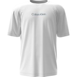 T-Shirt "S/S CREW NECK", Damen, Gr. S (48), wei&szlig;, Jersey, Obermaterial: 100% Baumwolle, Calvin Klein Underwear, regular fit, Rundhals, Shirts T-Shirt, mit Logo-Schriftzug