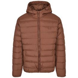 Winterjacke Urban Classics "Urban Classics Herren Basic Bubble Jacket", Herren, Gr. L, braun (bark), 100% Polyamid, unifarben, normal, ohne Ausschnitt, Jacken