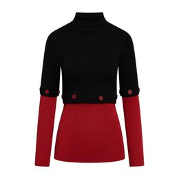 TOOche Pullover Damen Größe L rot / schwarz