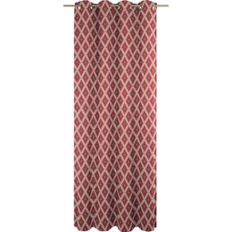 Vorhang Adam "Maroccan Shiraz" Gr. 4, rot (dunkelrot), B:145cm H:245cm, Jacquard, Baumwolle (Bio-Baumwolle), Gardinen, aus 100% Bio-Baumwolle