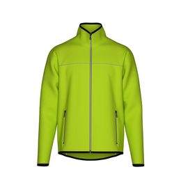 Trainingsjacke TRIGEMA "TRIGEMA Praktische Sportjacke aus Microfaser", Damen, Gr. S, gelb (lemon), 92% Polyester, 8% Elastan, Jacken