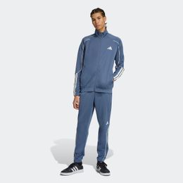 Trainingsanzug adidas Sportswear "M 3S STADIUM TS", Herren, Gr. L, preloved ink, sanftes weiß, Obermaterial: 100% Polyester, Sportlich, Sportanzüge