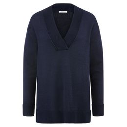 Peter Hahn - V-Pullover, blau, Gr. 38 / S - Schurwolle