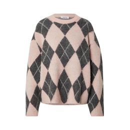EDITED Pullover 'Harriet' Damen Gr&ouml;&szlig;e XL grau / rosa