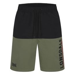 Lonsdale Badeshorts 'Hayling' Herren Gr&ouml;&szlig;e L oliv / rot / schwarz