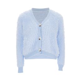 Swirly Strickjacke Damen Gr&ouml;&szlig;e M hellblau