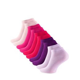Cotton Prime Socken Damen Gr&ouml;&szlig;e 35/38 flieder / dunkellila / fuchsia / rosa