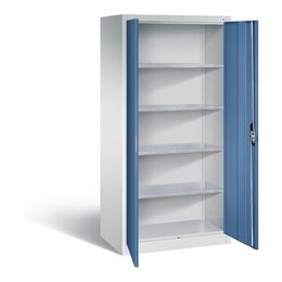 C+P Werkzeugschrank Acurado, H1950xB930xT600mm, Front Fernblau, Korpus Lichtgrau (8922-00) ; C + P Möbelsysteme (8922-00|S10770)