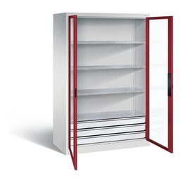 C+P Werkzeugschrank Acurado, H1950xB1200xT600mm, Front Rubinrot, Korpus Lichtgrau (8932-553) ; C + P Möbelsysteme (8932-553|S10048)