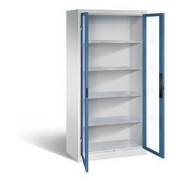 C+P Werkzeugschrank Acurado, H1950xB930xT500mm, Front Fernblau, Korpus Lichtgrau (8921-055) ; C + P Möbelsysteme (8921-055|S10374)