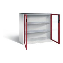 C+P Werkzeugschrank Acurado, H1200xB1200xT500mm, Front Rubinrot, Korpus Lichtgrau (8531-055) ; C + P Möbelsysteme (8531-055|S10171)