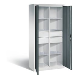 C+P Werkzeugschrank Acurado, H1950xB930xT500mm, Front Anthrazitgrau, Korpus Lichtgrau (8921-3042) ; C + P Möbelsysteme (8921-3042|S10167)