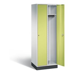 C+P Garderobenschrank Intro, H1950xB620xT490mm, Front Viridingr&uuml;n, Korpus Lichtgrau (8170-201) ; C + P M&ouml;belsysteme (8170-201|S10057)