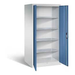 C+P Werkzeugschrank Acurado, H1950xB930xT800mm, Front Fernblau, Korpus Lichtgrau (8924-00) ; C + P Möbelsysteme (8924-00|S10183)