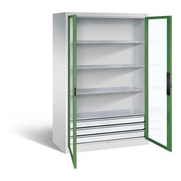 C+P Werkzeugschrank Acurado, H1950xB1200xT600mm, Front Resedagrün, Korpus Lichtgrau (8932-553) ; C + P Möbelsysteme (8932-553|S10051)