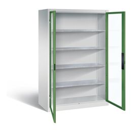 C+P Werkzeugschrank Acurado, H1950xB1200xT600mm, Front Resedagrün, Korpus Lichtgrau (8932-055) ; C + P Möbelsysteme (8932-055|S10134)