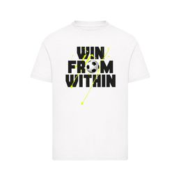 F4NT4STIC Shirt 'Win From Within Soccer Splash Green' boy White size 110/116