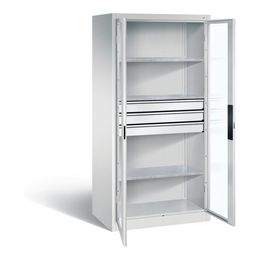 C+P Werkzeugschrank Acurado, H1950xB930xT600mm, Front Lichtgrau, Korpus Lichtgrau (8922-5530) ; C + P Möbelsysteme (8922-5530|S10024)