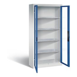 C+P Werkzeugschrank Acurado, H1950xB930xT400mm, Front Enzianblau, Korpus Lichtgrau (8920-055) ; C + P Möbelsysteme (8920-055|S10112)