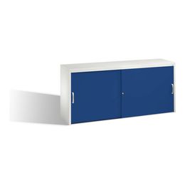 C+P Sideboard mit Schiebet&uuml;ren Acurado, H720xB1600xT400mm, Front Enzianblau, Korpus Lichtgrau (5724-00) ; C + P M&ouml;belsysteme (5724-00|S10053)
