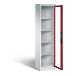 C+P Werkzeugschrank Acurado, H1950xB502xT400mm, Front Rubinrot, Korpus Lichtgrau (8900-055) ; C + P M&ouml;belsysteme (8900-055|S10037)