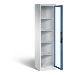 C+P Werkzeugschrank Acurado, H1950xB502xT500mm, Front Fernblau, Korpus Lichtgrau (8901-055) ; C + P Möbelsysteme (8901-055|S10044)