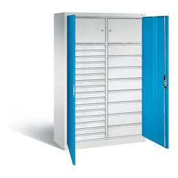 C+P Werkzeugschrank Acurado, H1950xB1200xT500mm, Front Lichtblau, Korpus Lichtgrau (8931-302) ; C + P Möbelsysteme (8931-302|S10035)