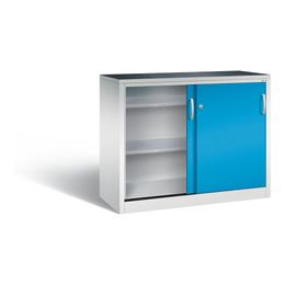 C+P Schiebet&uuml;renschrank Acurado, H1000xB1200xT500mm, Front Lichtblau, Korpus Lichtgrau (2056-092) ; C + P M&ouml;belsysteme (2056-092|S10017)