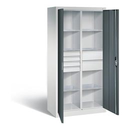 C+P Werkzeugschrank Acurado, H1950xB930xT500mm, Front Anthrazitgrau, Korpus Lichtgrau (8921-3041) ; C + P Möbelsysteme (8921-3041|S10189)