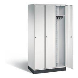 C+P Garderobenschrank Intro, H1950xB920xT490mm, Front Lichtgrau, Korpus Lichtgrau (8170-301) ; C + P M&ouml;belsysteme (8170-301|S10004)