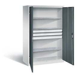 C+P Werkzeugschrank Acurado, H1950xB1200xT600mm, Front Anthrazitgrau, Korpus Lichtgrau (8932-5030) ; C + P Möbelsysteme (8932-5030|S10076)